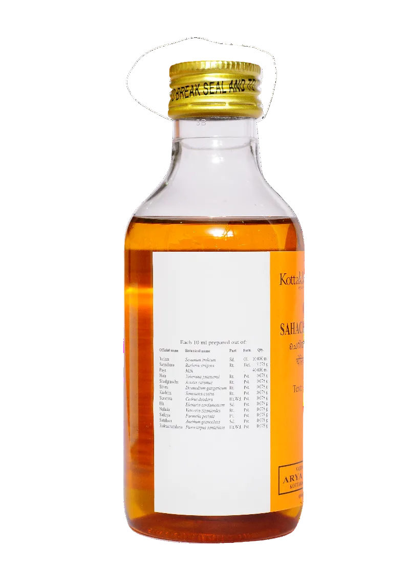 Cheriya Sahacharadi Tailam 200ml – Lara Ayurveda and Wellness Products